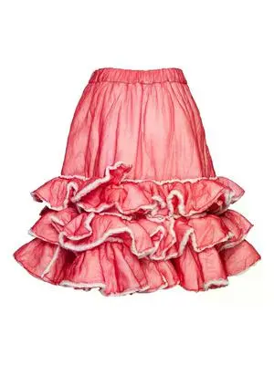 Comme Des Garçons Tie Ruffled Skirt