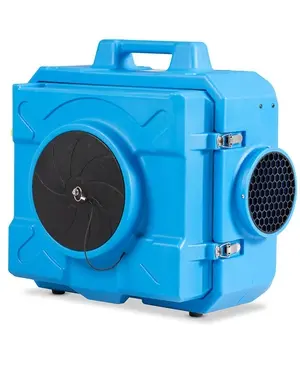 COSTWAY Industrial Commercial Hape Air Scrubber Negative Air Purifier 500-2000sq.ft - Blue