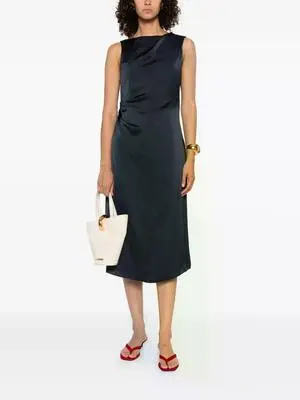 Theory Draped Cowl-neck Dress