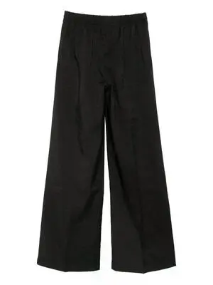 Christian Wijnants Elastic-waist Front-crease Trousers - Black