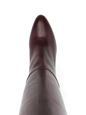 Paris Texas 70mm Leather Block-heel Boots - Red