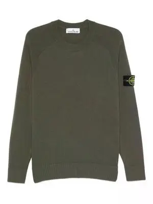 Stone Island Raglan-sleeves Wool Sweater