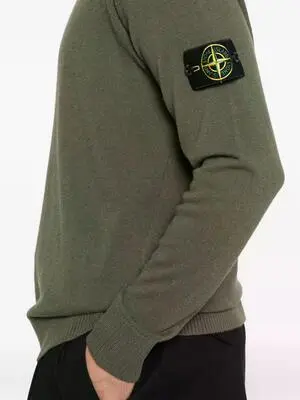 Stone Island Raglan-sleeves Wool Sweater