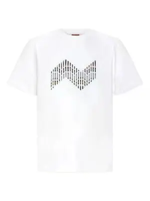 Missoni Zig-zag Pattern Logo-embroidered T-shirt