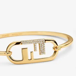 Fendi O'lock Zircon Bracelet