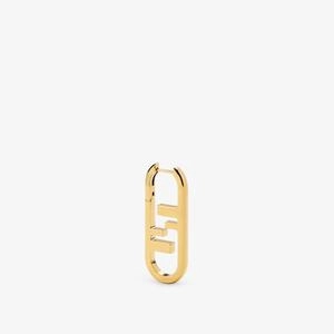 Fendi O'lock Single Earring - Gold