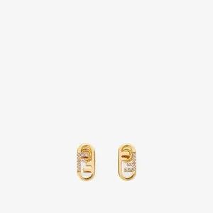 Fendi O'lock Earrings - Gold