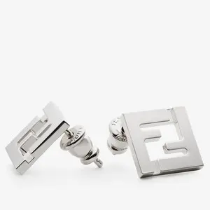 Fendi Forever Stud Earrings - Silver
