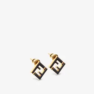 Fendi Forever FF Motif Earrings Black