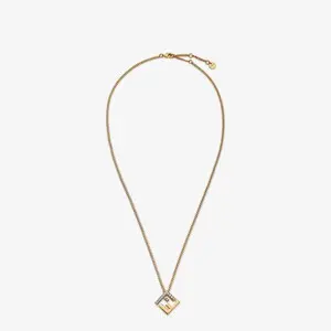Fendi Forever Ff Pendant Necklace - Gold