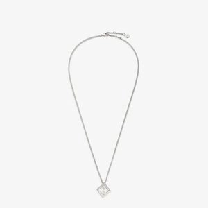 Fendi Forever Ff Pendant Necklace - Silver