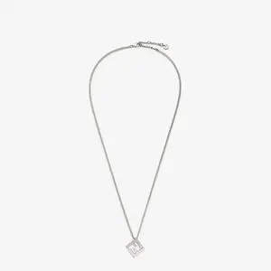 Fendi Forever Ff Pendant Necklace - Silver