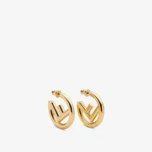 Fendi F Is Earrings - Gold