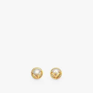 Fendi F Is Stud Earrings - Gold