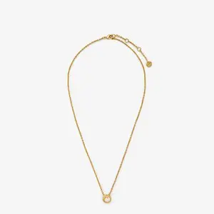 Fendi F Is Necklace - Gold