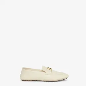 Fendi Gold Tone Flats For Women