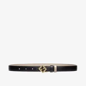 Fendi FF Diamonds Reversible Belt Beige
