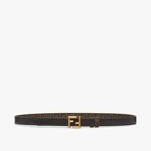 Fendi Reversible Belt With Ff Stud Buckle