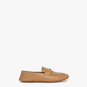 Fendi Ff Baguette Loafers - Beige