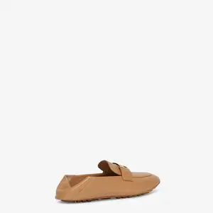 Fendi Ff Baguette Loafers - Beige