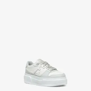 Fendi Match Lace-up Trainers - Grey