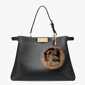 Fendi Pompom Charm - Brown
