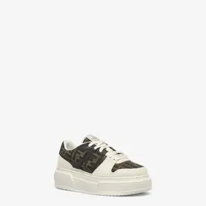 Fendi Match Lace-up Sneakers - White
