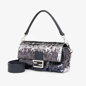 Fendi Metallic Sequined Baguette