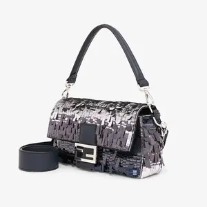 Fendi Metallic Sequined Baguette