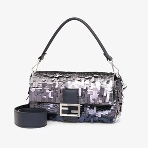 Fendi Metallic Sequined Baguette