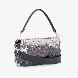 Fendi Metallic Sequined Baguette