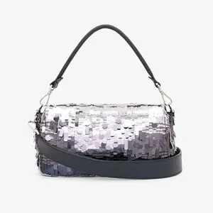 Fendi Metallic Sequined Baguette