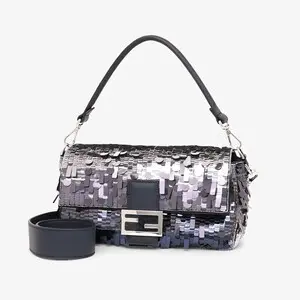 Fendi Metallic Sequined Baguette