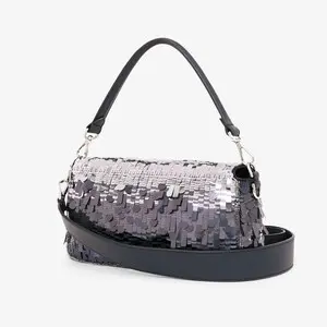 Fendi Metallic Sequined Baguette