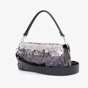 Fendi Metallic Sequined Baguette