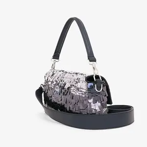 Fendi Metallic Sequined Baguette