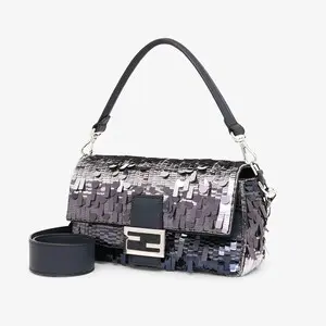 Fendi Metallic Sequined Baguette