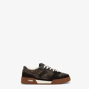 Fendi Match Lace-up Trainers - Black