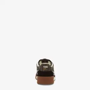 Fendi Match Lace-up Trainers - Black