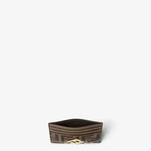Fendi Ff Diamonds Card Case - Brown