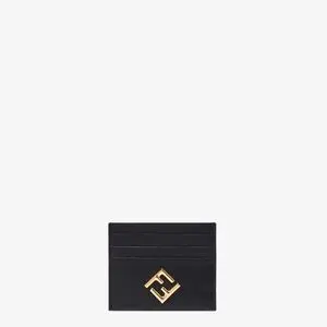 Fendi Ff Diamonds Card Case Black
