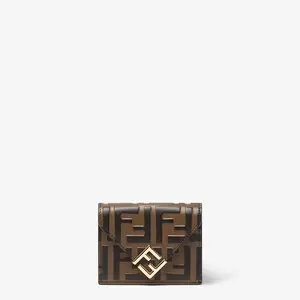 Fendi Ff Diamonds Wallet - Brown