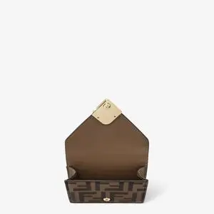 Fendi Ff Diamonds Wallet - Brown