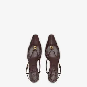 Fendi Ffold Slingbacks - Brown