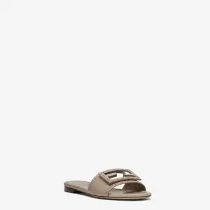 Fendi Baguette Slides - Grey
