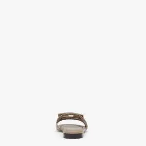 Fendi Baguette Slides - Grey