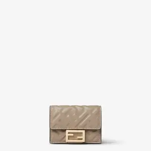 Fendi Baguette Micro Trifold - Grey