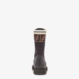 Fendi Rockoko Combat Boots - Black