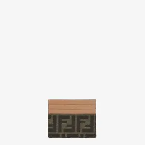 Fendi Baguette Card Case - Brown