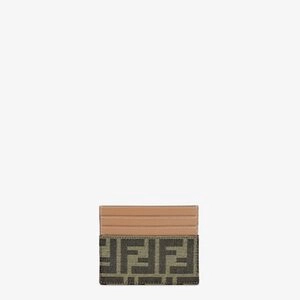 Fendi Baguette Card Case - Brown